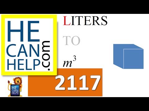 2117 {HECANHELP.COM USA GEORGE MATHEW} Liters L to meter cubed m3 Basic Math