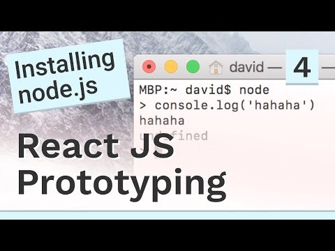 Installing node.js - #4 React JS prototyping