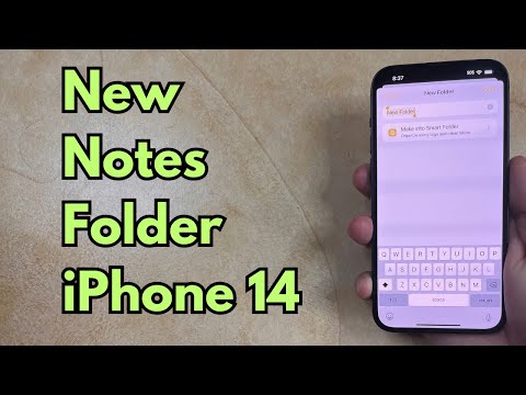 How to Create a New Notes Folder on iPhone 14