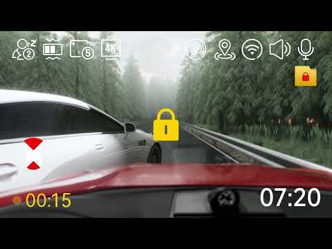 REDTIGER Dash Camera Front and Rear 4k Dash Cam Drive Recorder for WiFi GPS Car Dvr for