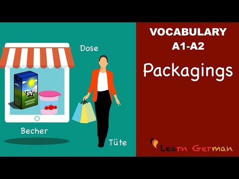 Learn German | German Vocabulary | Verpackungen | Im Supermarkt | A1 | A2