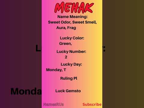 Mehak Name Meaning #shorts #namemeaning #mehak