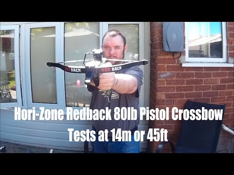 Hori-Zone 80lb Pistol Crossbow Tests (at 14m or 45ft)