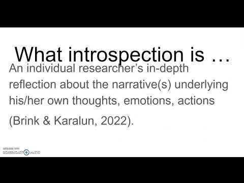 What is introspection?