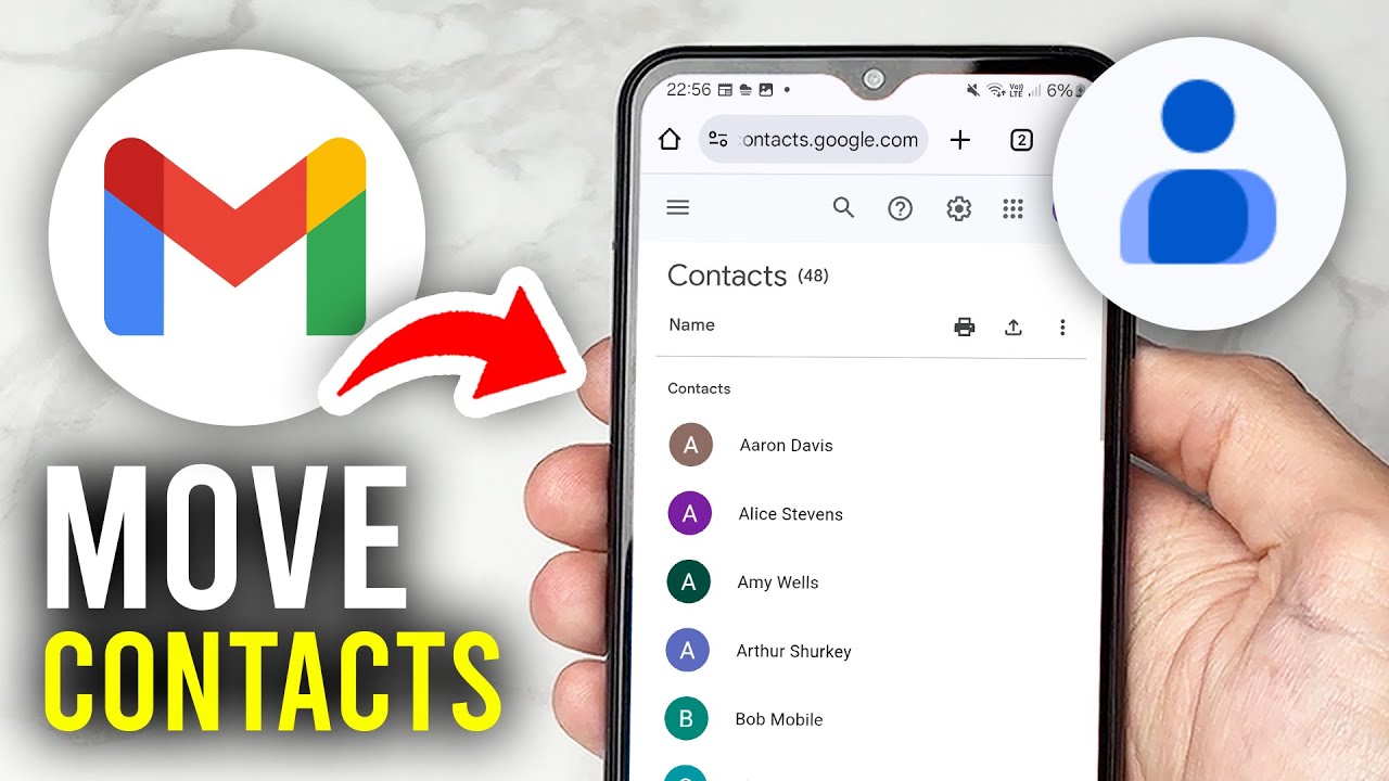 How To Transfer Gmail Contacts To Another Gmail Account - Full Guide
