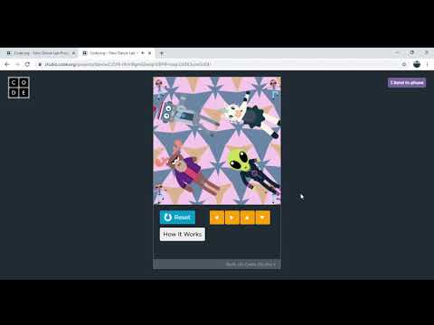 Dance party animation on Code.org