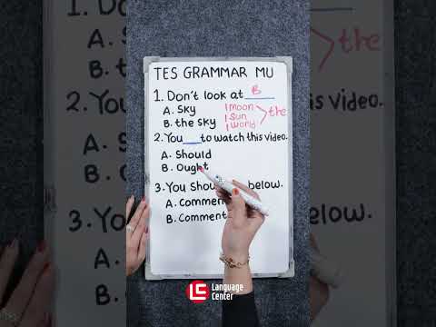TES GRAMMARMU #shorts #grammar