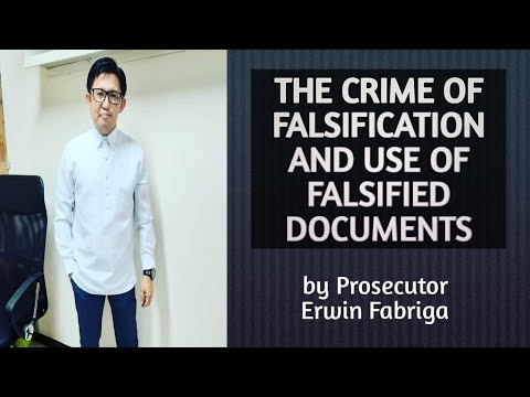 Falsification and use of falsified documents (Articles 170 to 172 of the Revised Penal Code)