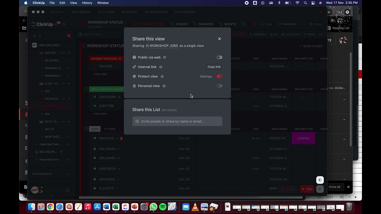 IRIS HELPDESK   How to share view