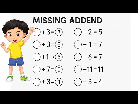 Missing Addend Worksheet for Kids | Fun Way to Learn Addition Facts!