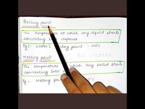 Boiling point and melting point || basic chemistry class || #shorts #saiclasses