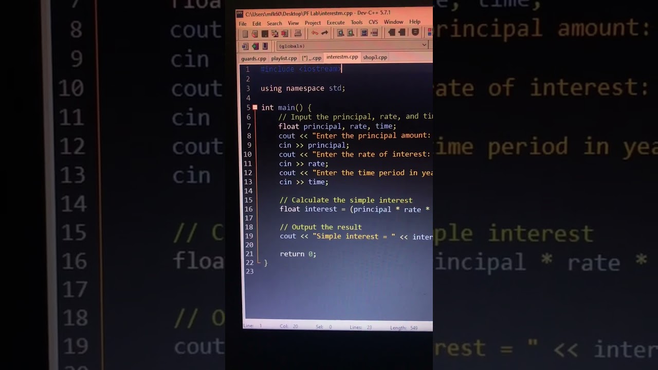 interest c++#coders #codelife #codemasters #codingninja #codinglife #code #coding #coderstokyo #cpp