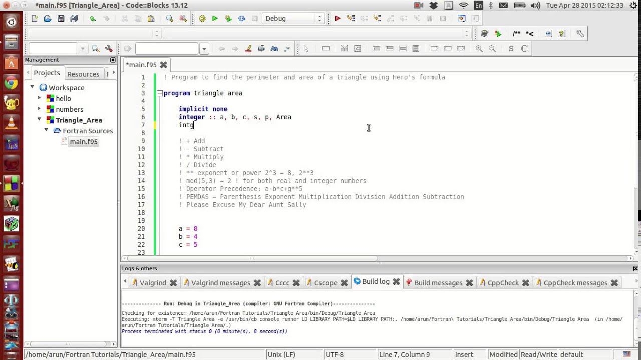Fortran Programming Tutorials (Revised) : 007 : Type casting + Case Insensitivity