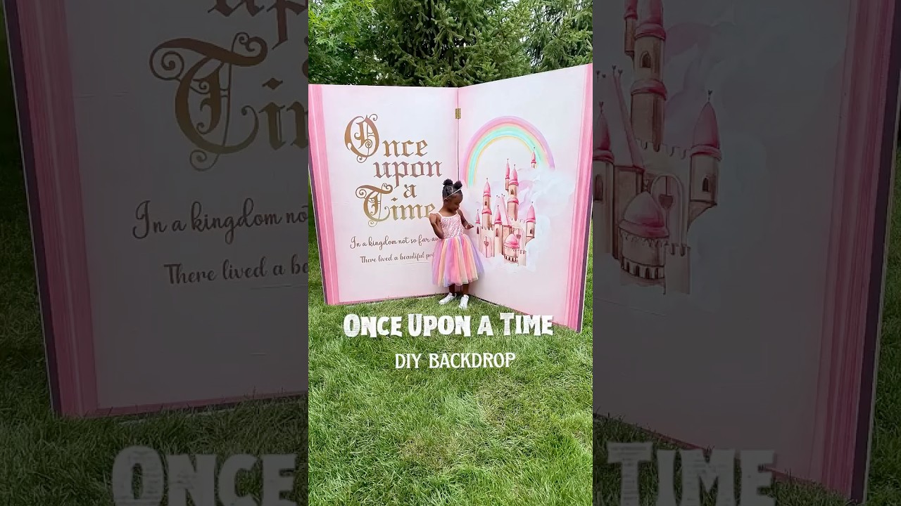 Easy storybook backdrop! Full tutorial …link in bio! #diyprojects  #onceuponatime