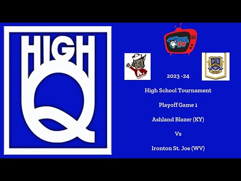 2023-24 High Q - High School Tournament Playoffs - Game 1 - Ashland vs Ironton St. Joe