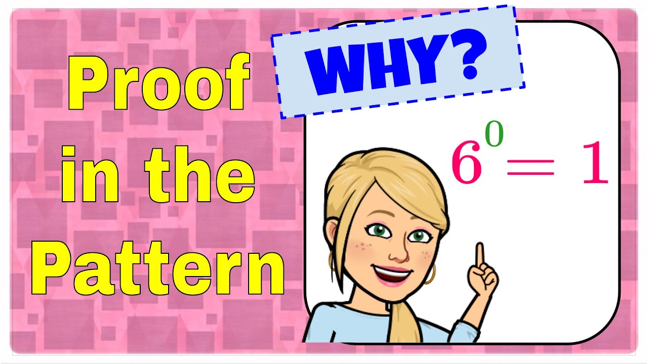 Zero Exponents - Proof is in the Pattern!  | 8.EE.A.1  💗
