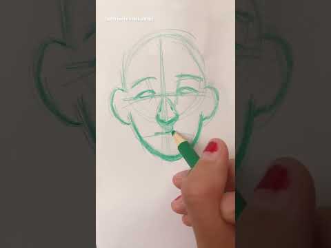 how I draw a face #music #tutorial #art #sketchbook