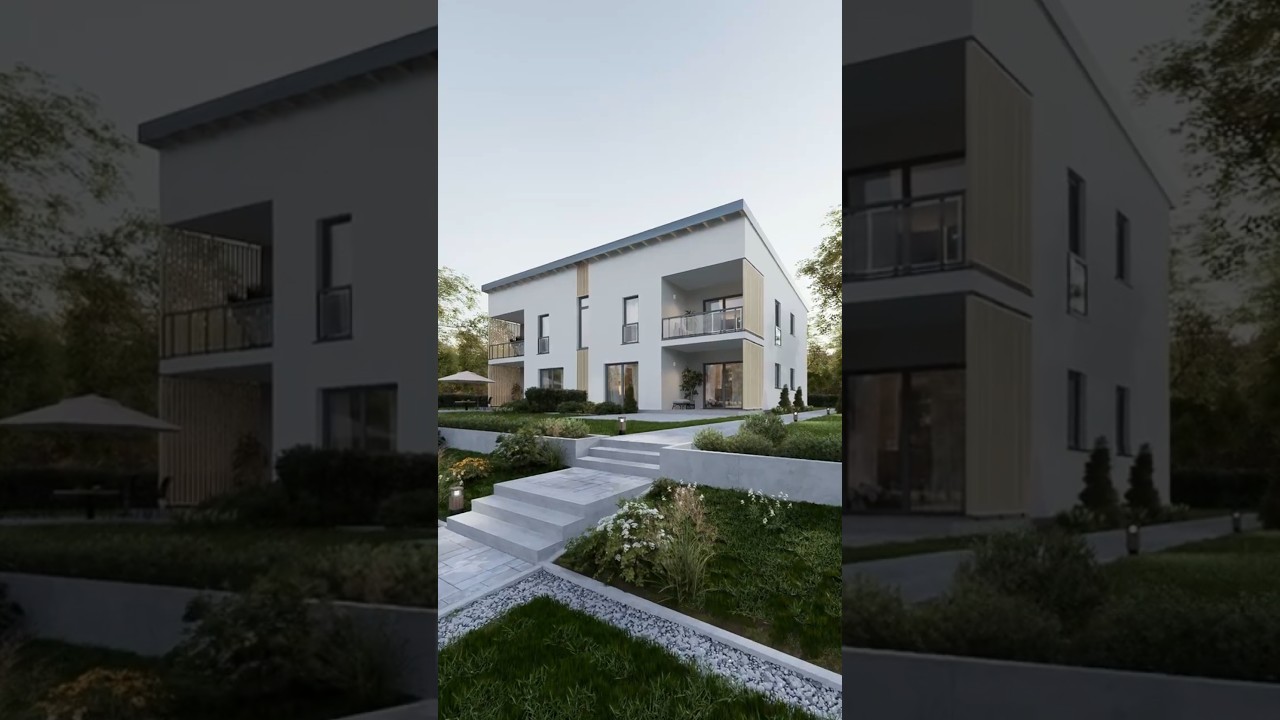 Modern House Architecture 3D Visualization | Made with #Blender & #D5Render