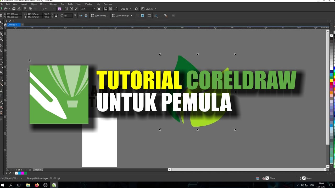 Tutorial Belajar CORELDRAW Untuk Pemula ( basic coreldraw ) part 1