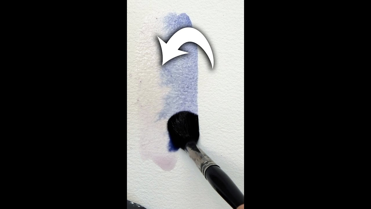 Watercolor TRICK for controlling edges! 🎨 #watercolor