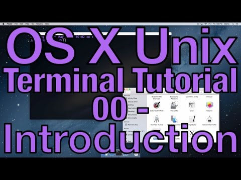 OS X Unix Terminal Tutorial 00 - Introduction