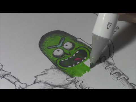 Drawing PICKLE RICK!