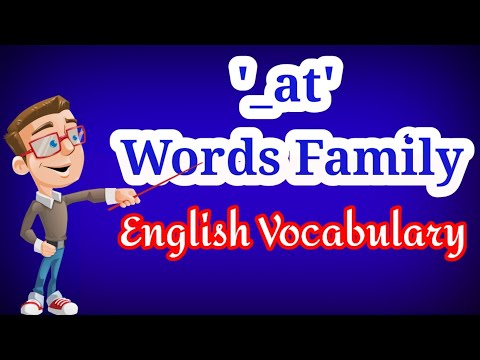 Word family at | Let's Learn Words ends with"at" | English Vocabulary | daily use english words