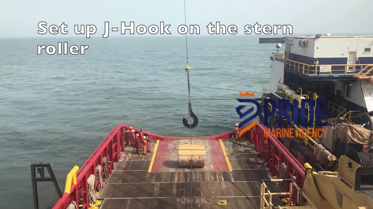 AHTS. Pick up Lost Anchor by J-hook