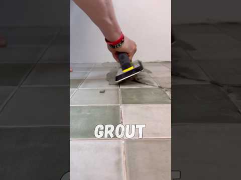 How Pros Grout Tile! #diy #construction #tools