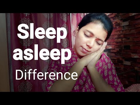 Sleep, Asleep Difference | Spoken English through Tamil