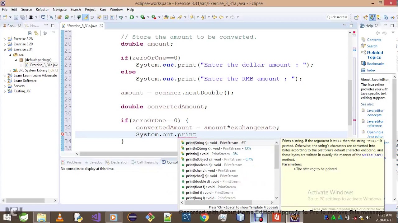 Introduction To Java Programming   Exercise 3 31a