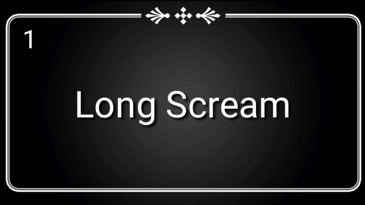 Long Scream- Sound Effect