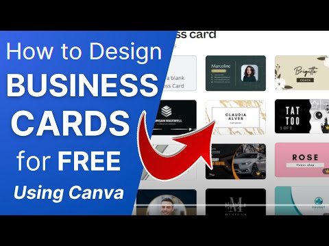 [TUTORIAL] Design & Print Custom BUSINESS CARDS for FREE Online in Canva! (9000+ Templates)