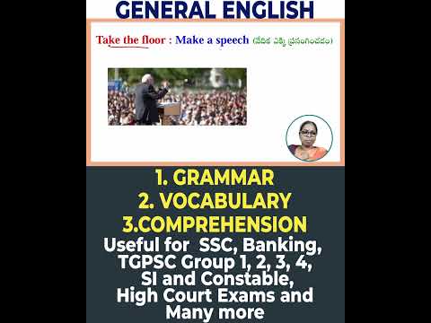 Take the Floor | What Does This Idiom Mean? 🗣️Idiom Explained in Telugu for all competitive exams