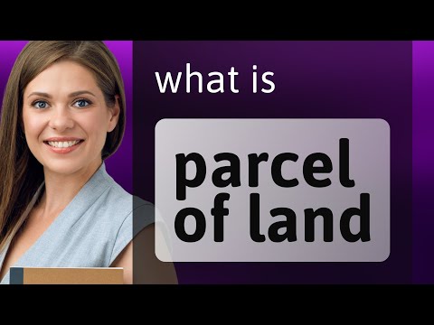 Parcel of land • definition of PARCEL OF LAND
