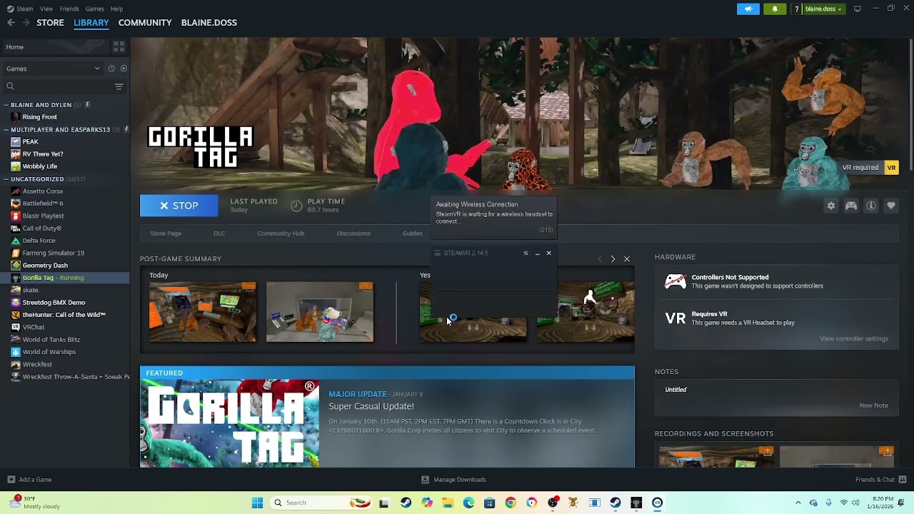 how to play gorilla tag with keyboard and mouse
