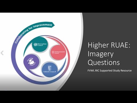 FVWL RIC Higher English RUAE Imagery