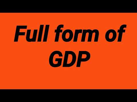 Full form of GDP // What is full form of GDP ? // GDP ka fullform kya he?