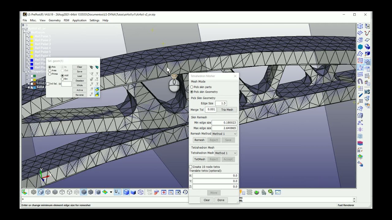 LS DYNA 10: Wing rib