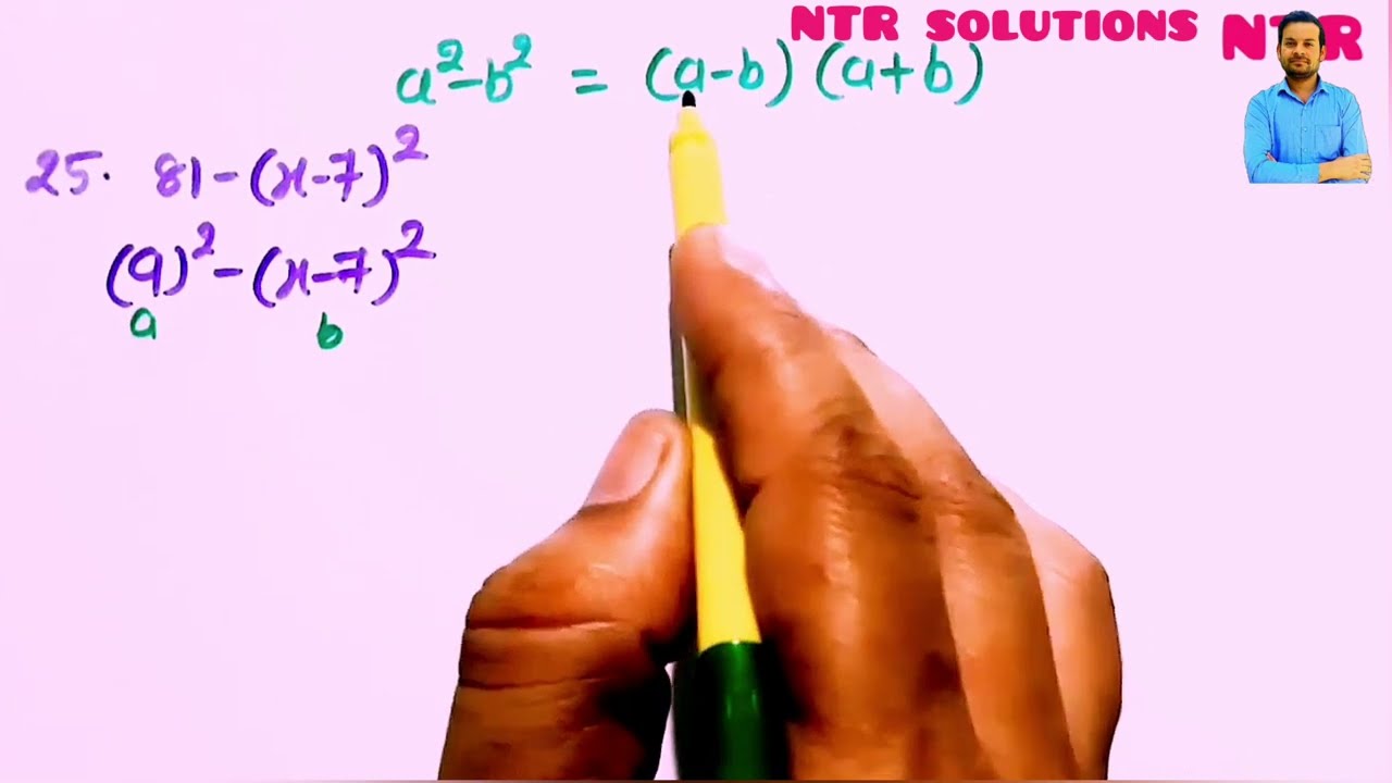 factorise:-  81 - ( X - 7 )²