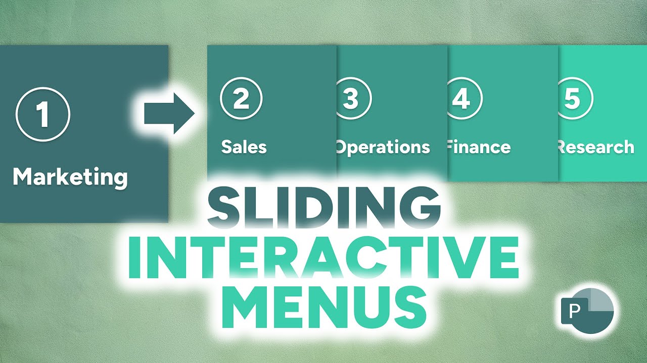 How to create an Awesome SLIDING Interactive PowerPoint menu with MORPH.