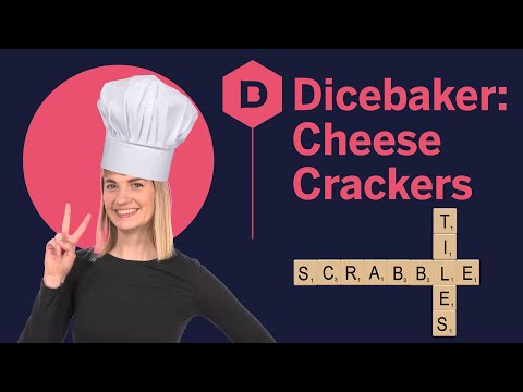 We made some Cheese Cracker Scrabble tiles - Dicebaker board game baking
