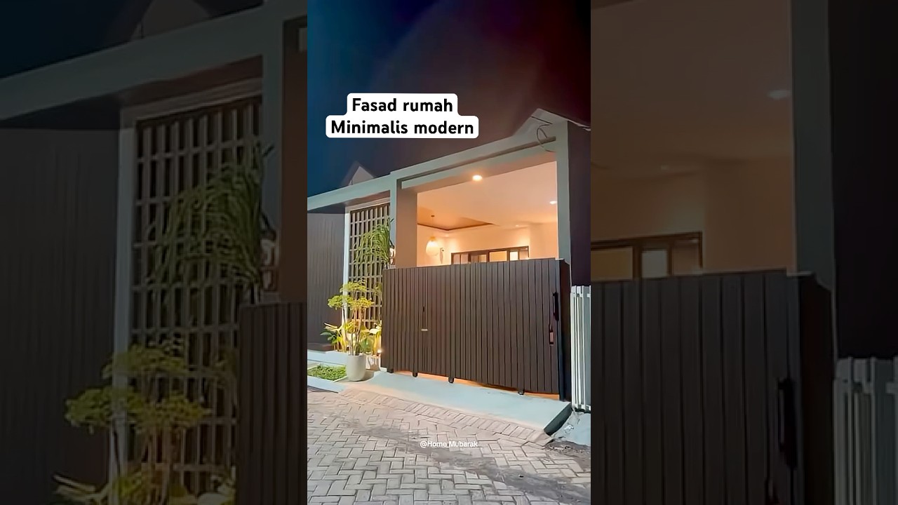 Modern minimalist house facade #shorts