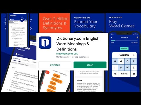 dictionary.com app for English to English meanings