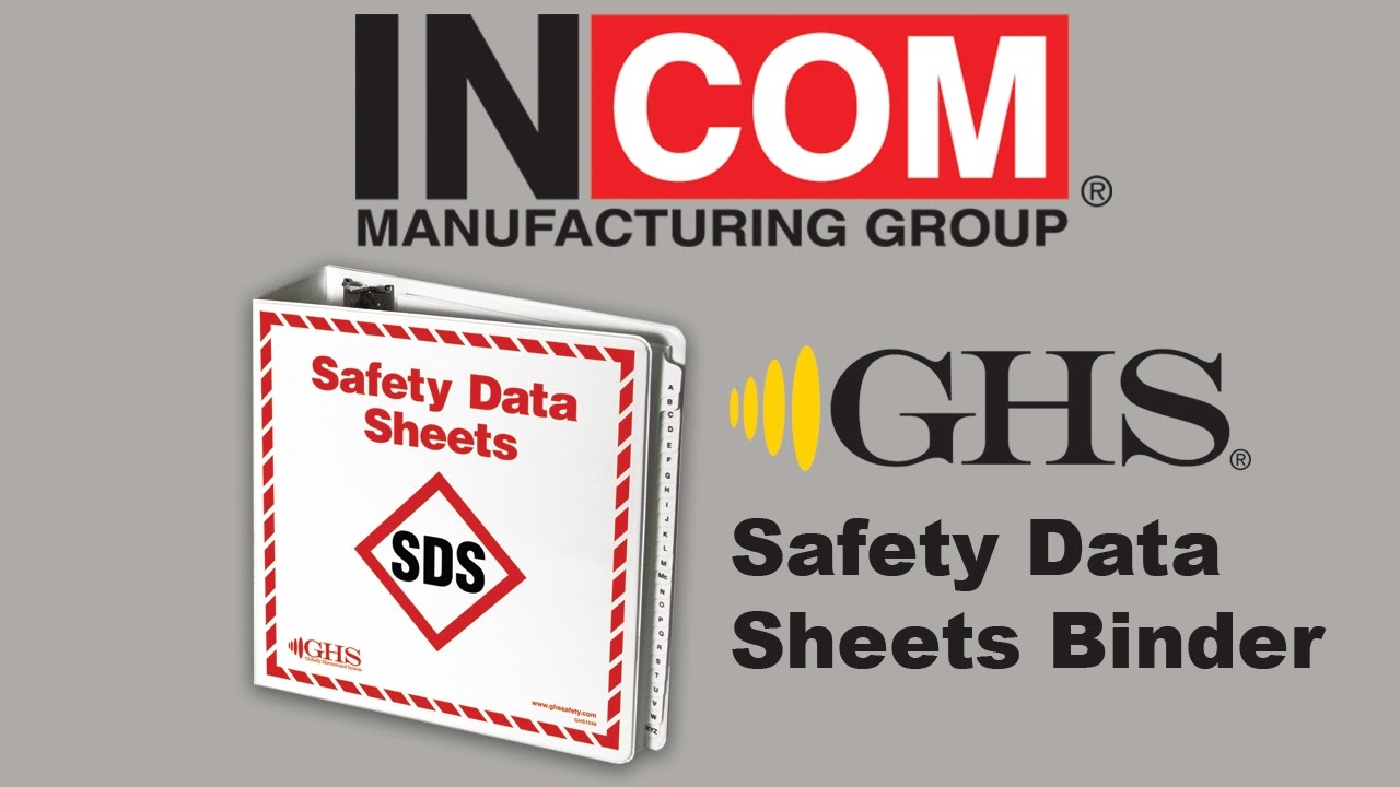 GHS: HazCom 2012 & WHMIS 2015 Safety Data Sheet (SDS) Binders