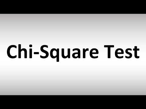How to Pronounce Chi-Square Test