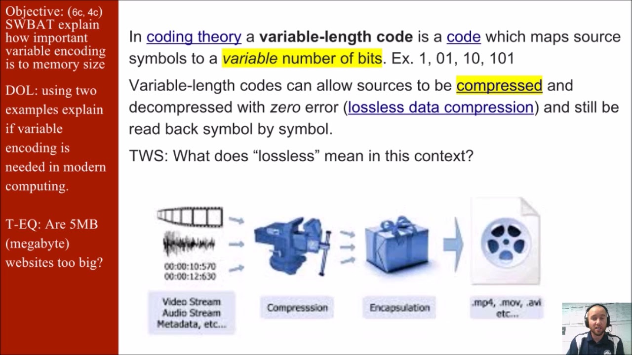 Day 6 variable length encoding