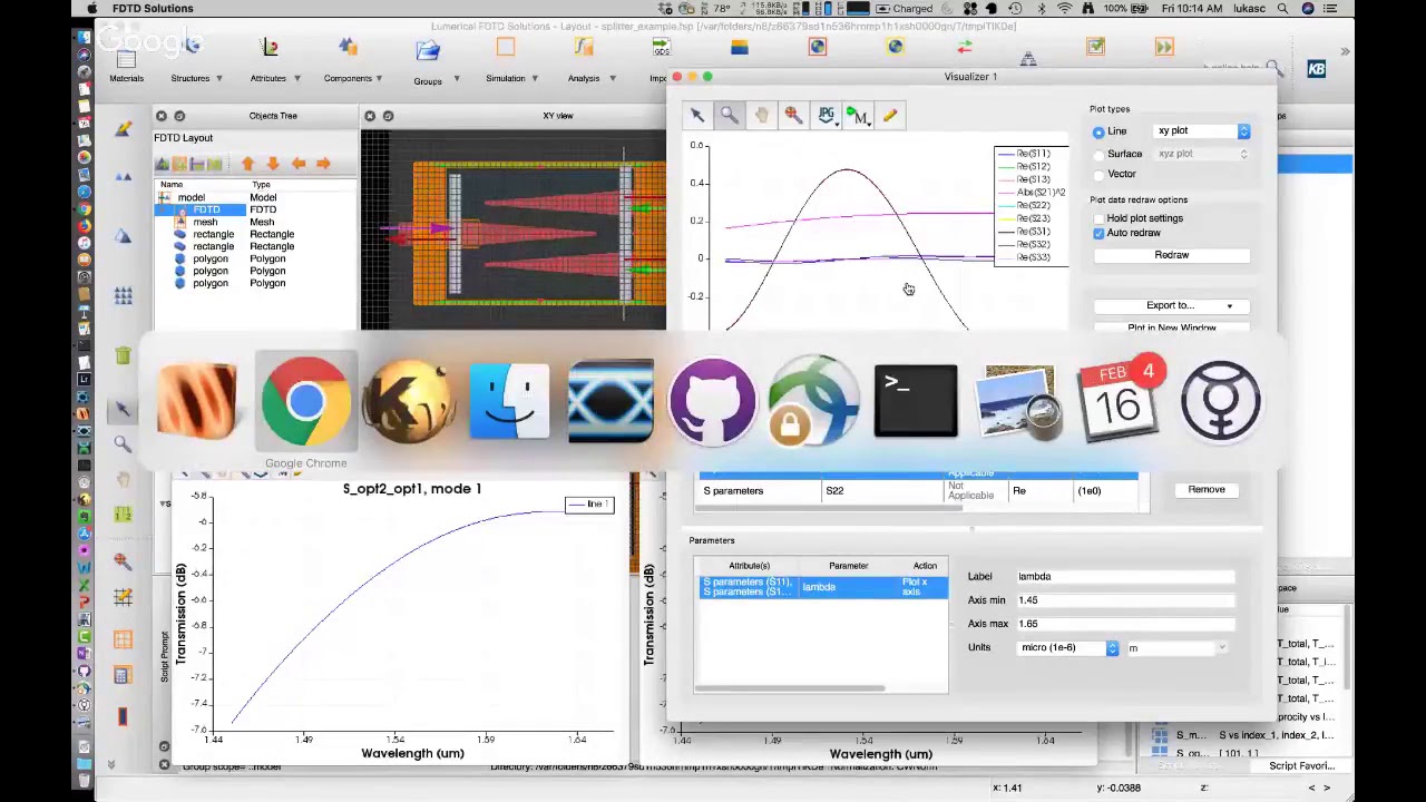 From KLayout to 3D-FDTD for Component Simulation, S-Parameter generation, and Circuit Simulation