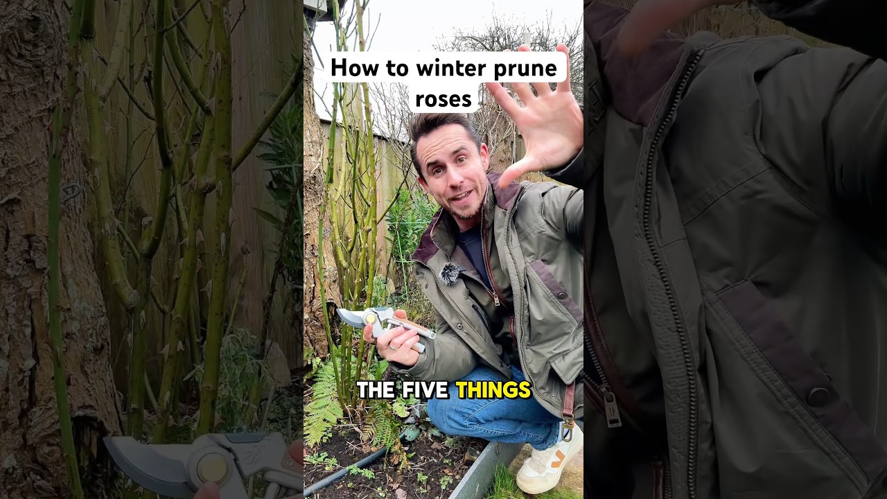 How to winter prune roses #gardening