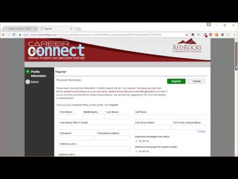 How to Set Up Your Profile on Career Connect
